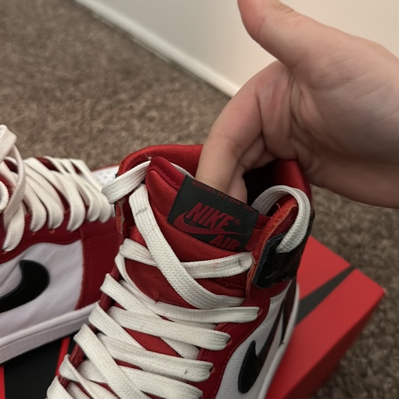 jordan one | Shoes | Wmns Air Jordan Retro High Og Satin Red ...